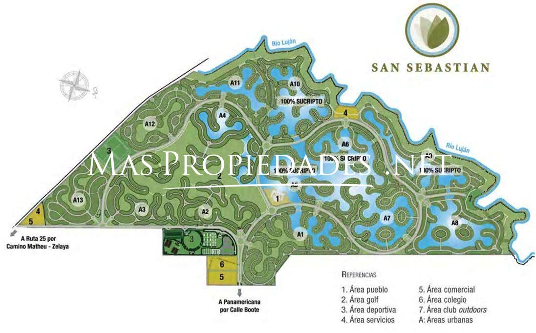 Lote en Escobar barrio San Sebastian - Mas Propiedades Net